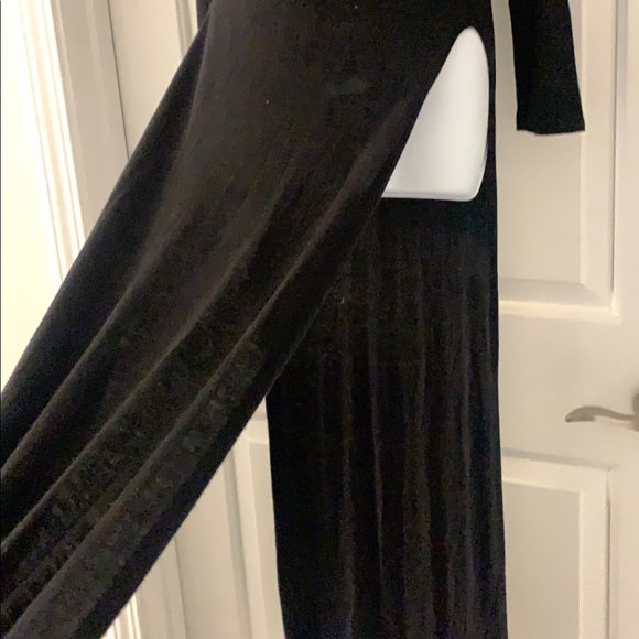 GoJane | Dresses | Black Long Side Slit Maxi Dress | Poshmark